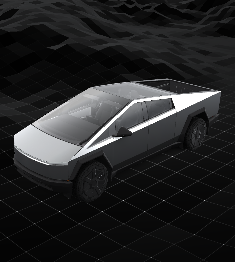 Cybertruck 官方模板 | Tesla 喷漆车间外观设计下载 | Tesla Wrap Studio