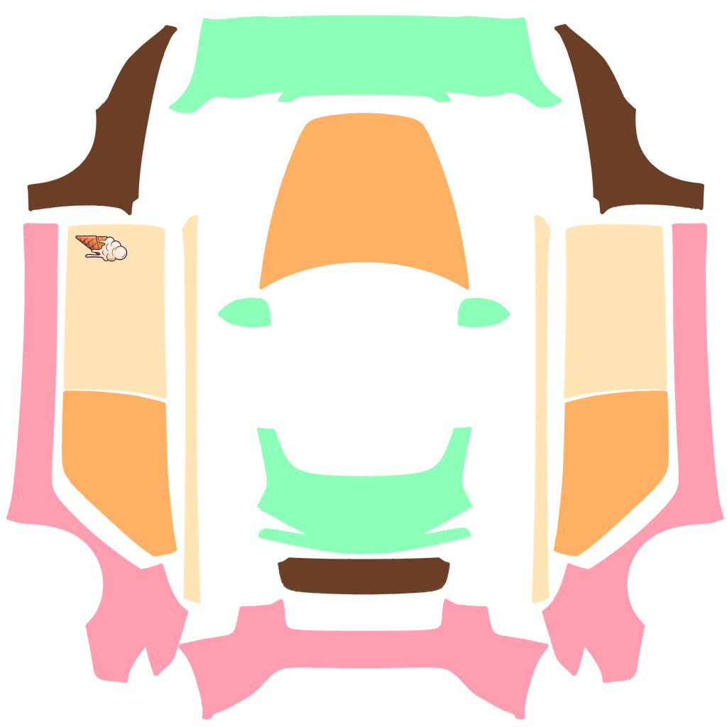 Ice Cream - Model 3 (2024+) Standard & Premium 喷漆车间模板 | Tesla Wrap Studio