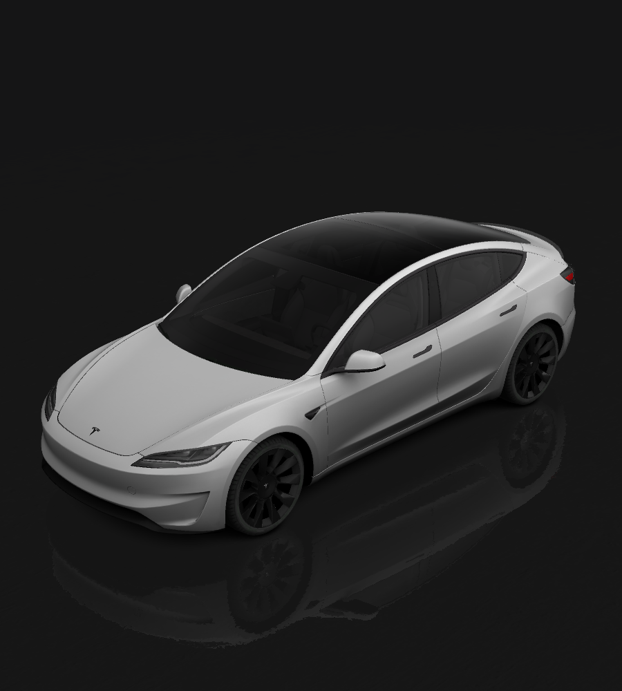 Model 3 (2024+) Performance 官方模板 | Tesla 喷漆车间外观设计下载 | Tesla Wrap Studio