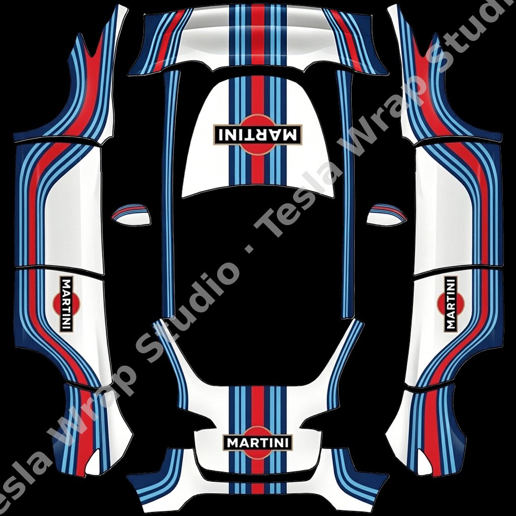 MARTINI - Model Y 喷漆车间模板 | Tesla Wrap Studio