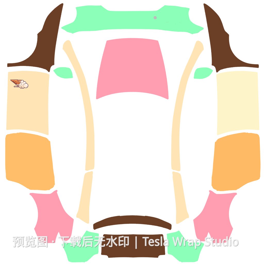Model Y L #2260 - Model Y L 喷漆车间模板 | Tesla Wrap Studio